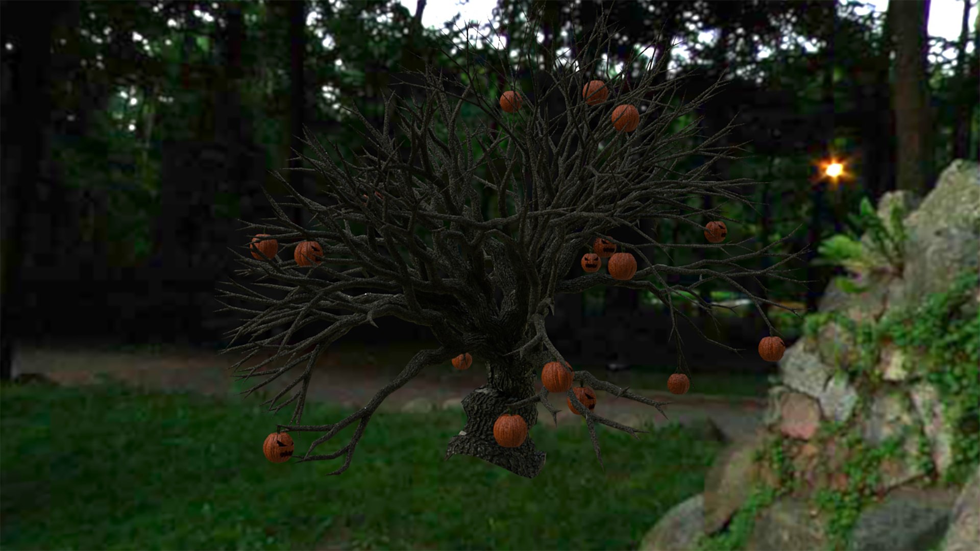 3D Pumpkins Tree Model - TurboSquid 1709942