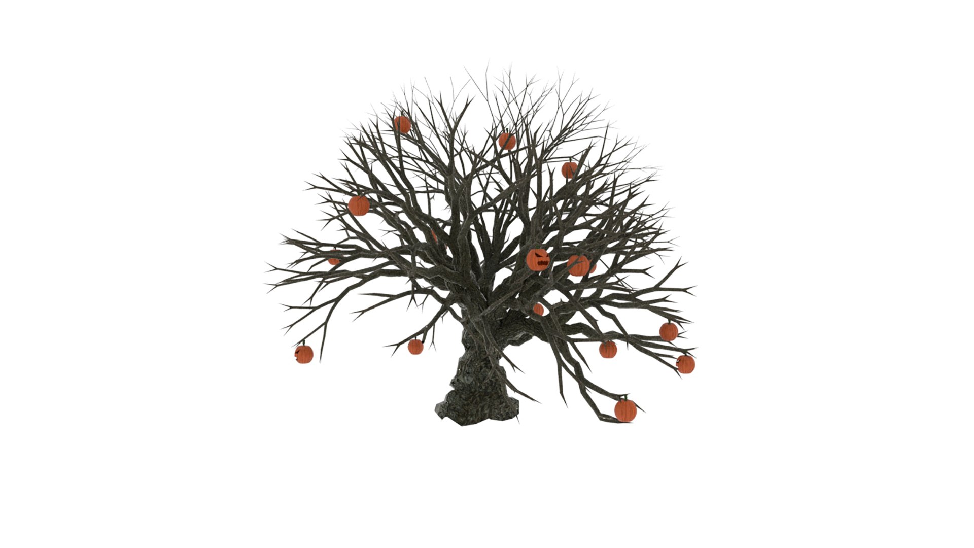3D Pumpkins Tree Model - TurboSquid 1709942
