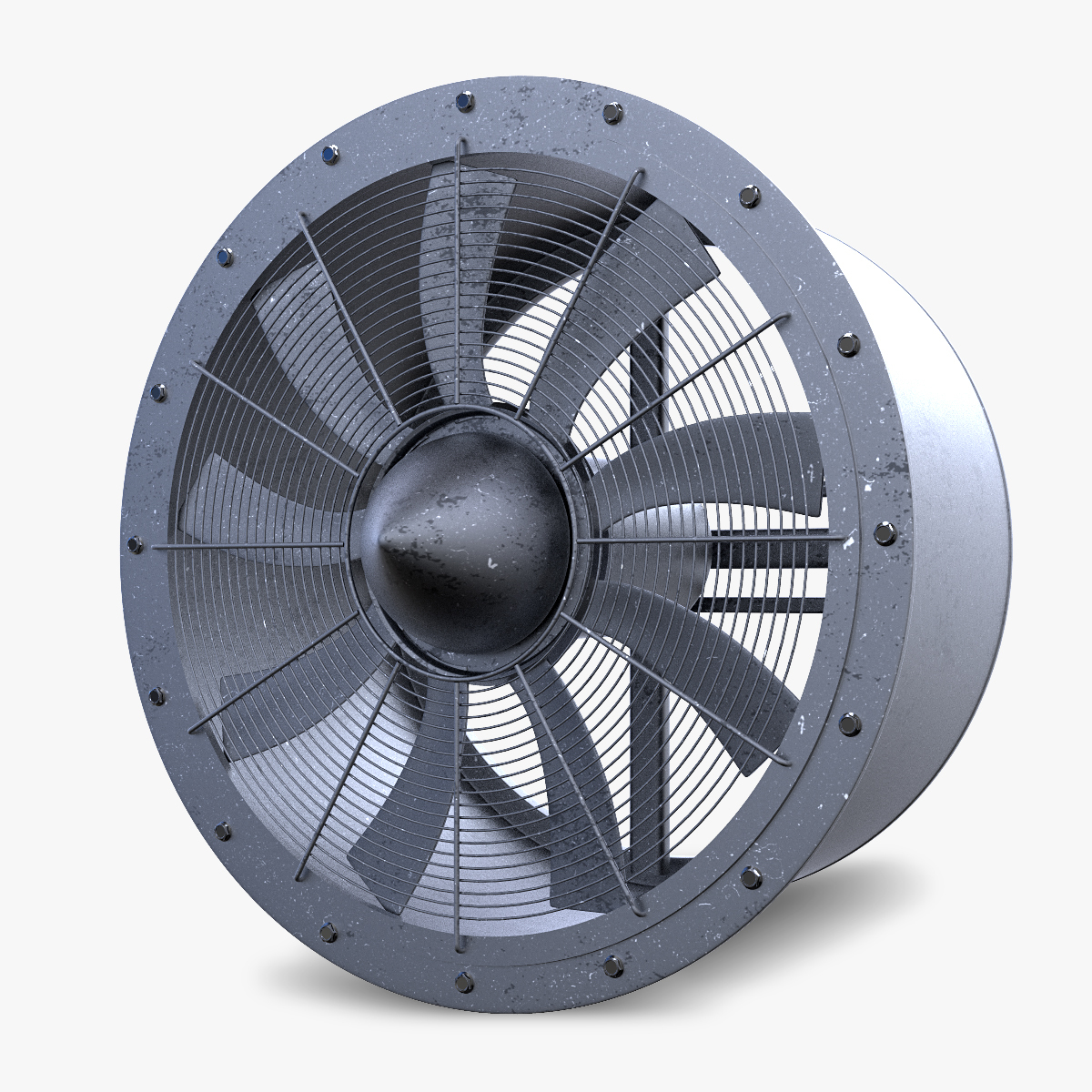 3d industrial large fan model