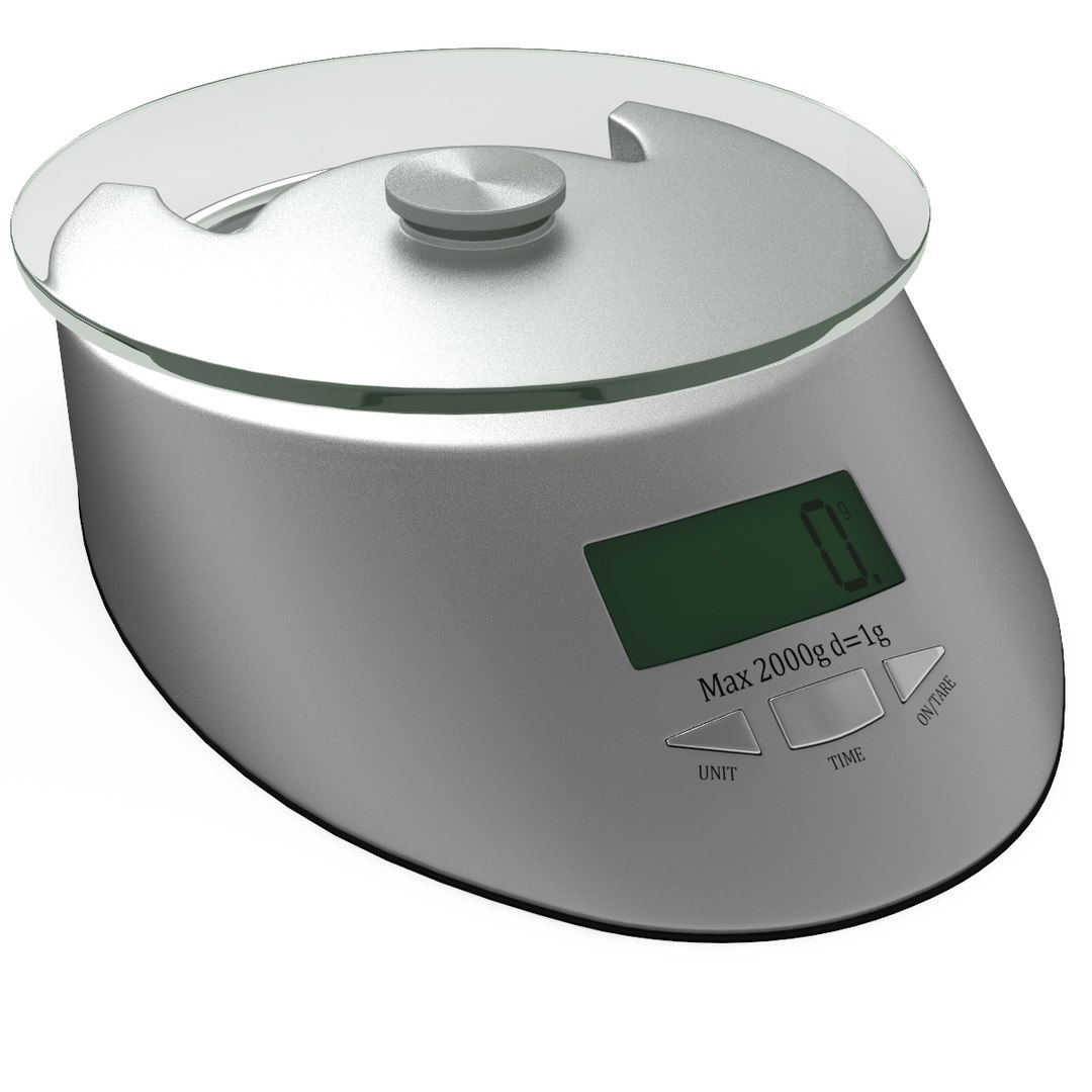 Kitchen Digital Scales 3 3d Model
