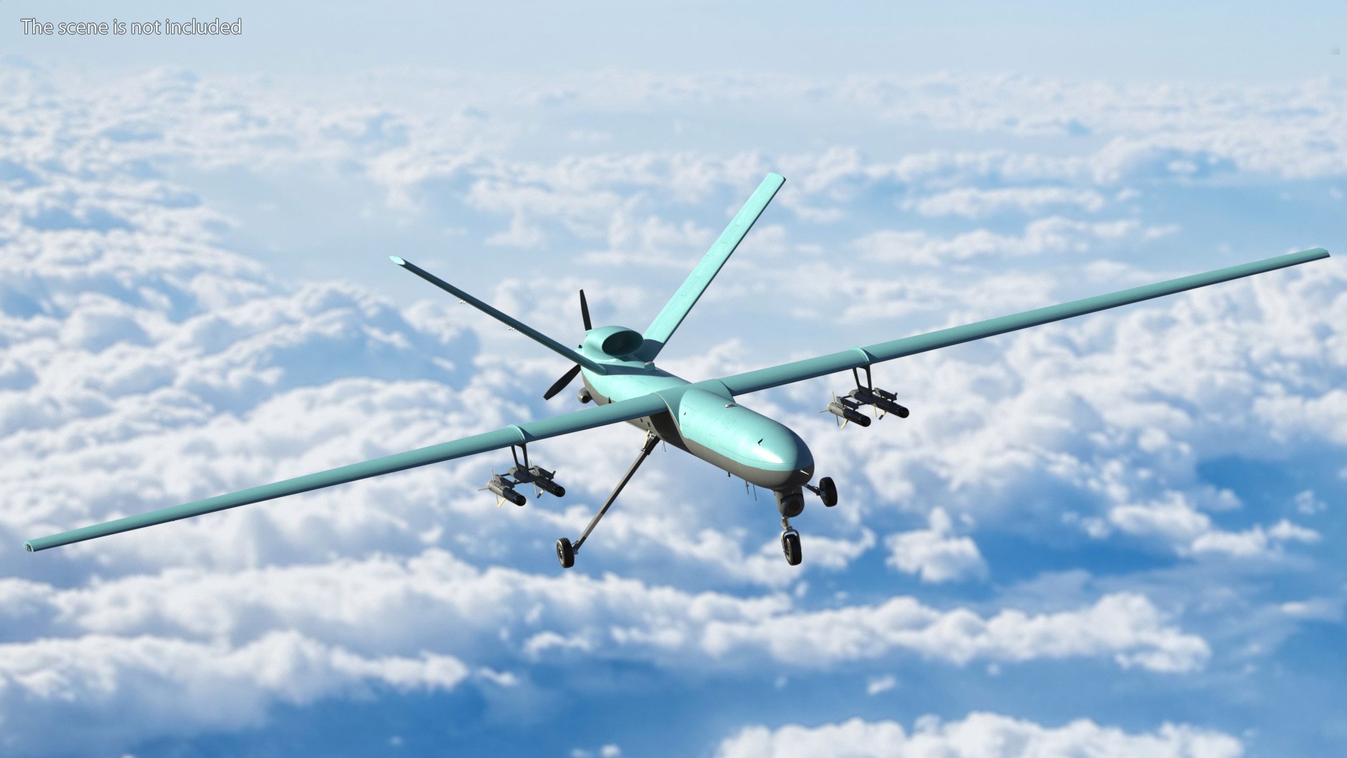 Unmanned Combat Drone Rigged 3D Model - TurboSquid 1987199