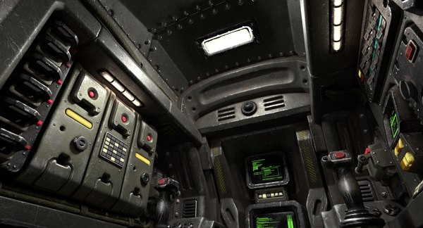 3D mech cockpit model - TurboSquid 1310446