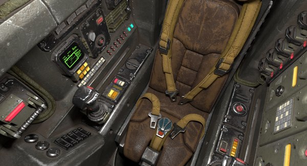 3D mech cockpit model - TurboSquid 1310446