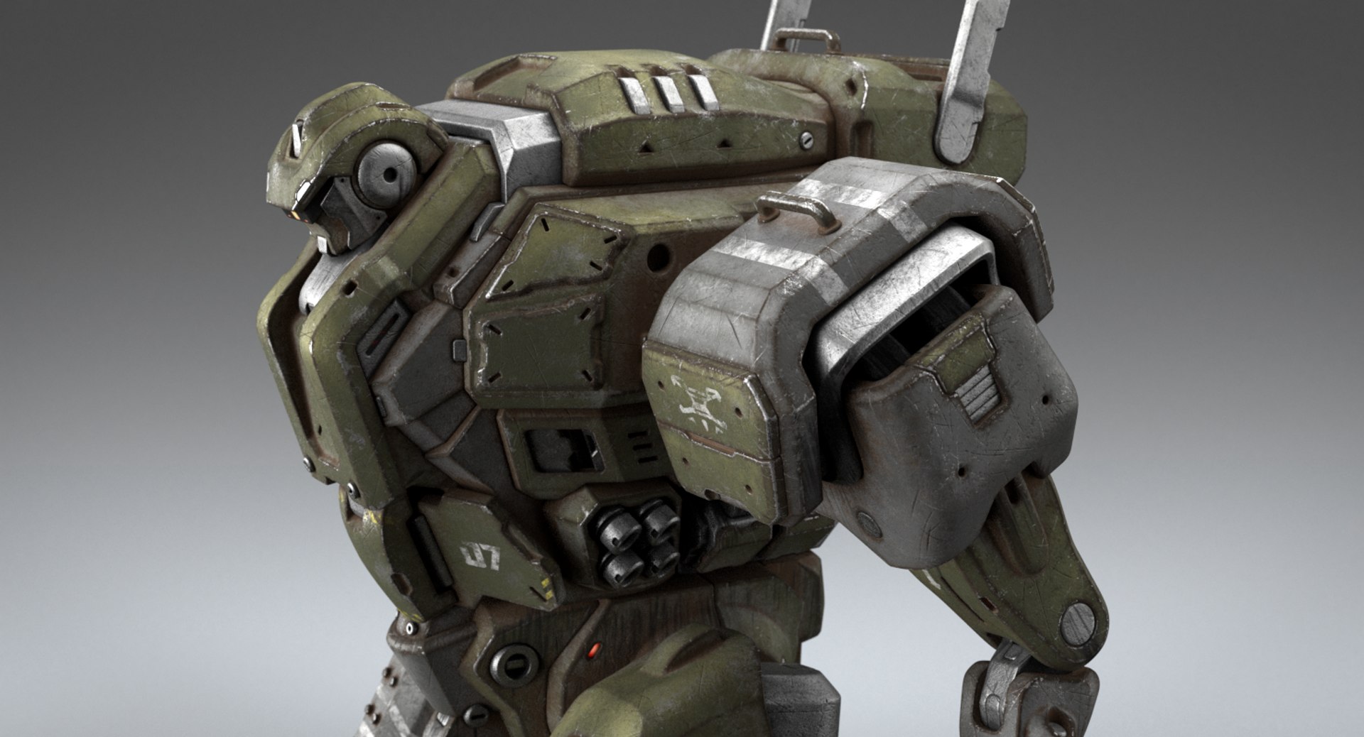 3D mech cockpit model - TurboSquid 1310446