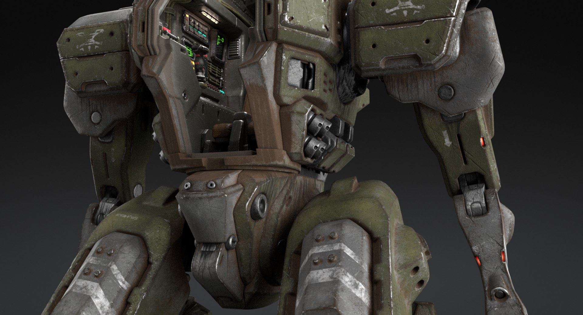 3D Mech Cockpit Model - TurboSquid 1310446