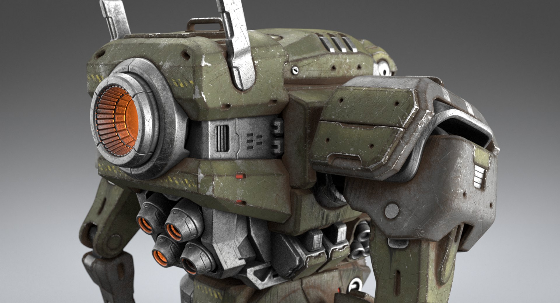 3D mech cockpit model - TurboSquid 1310446