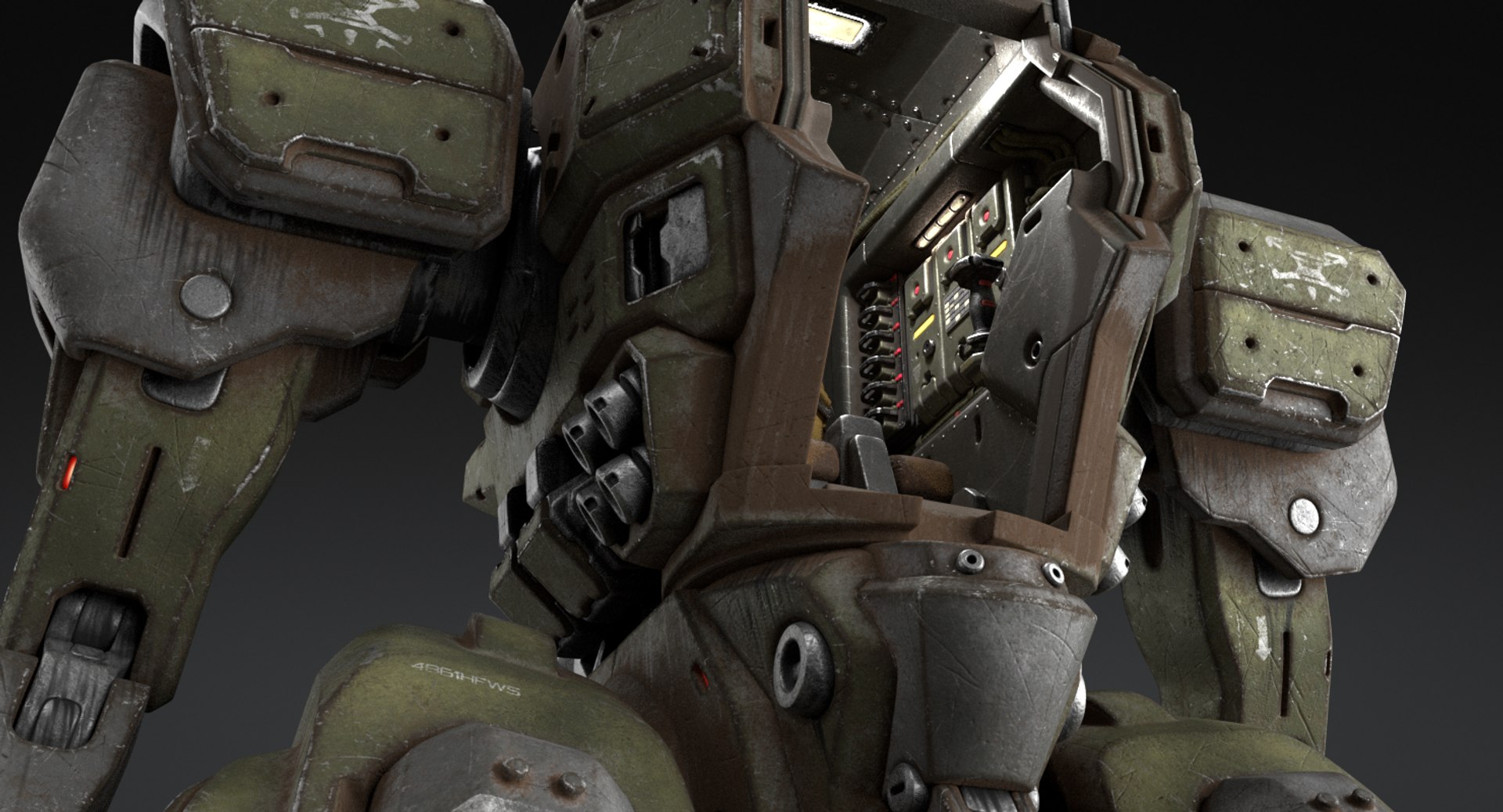 3D Mech Cockpit Model - TurboSquid 1310446