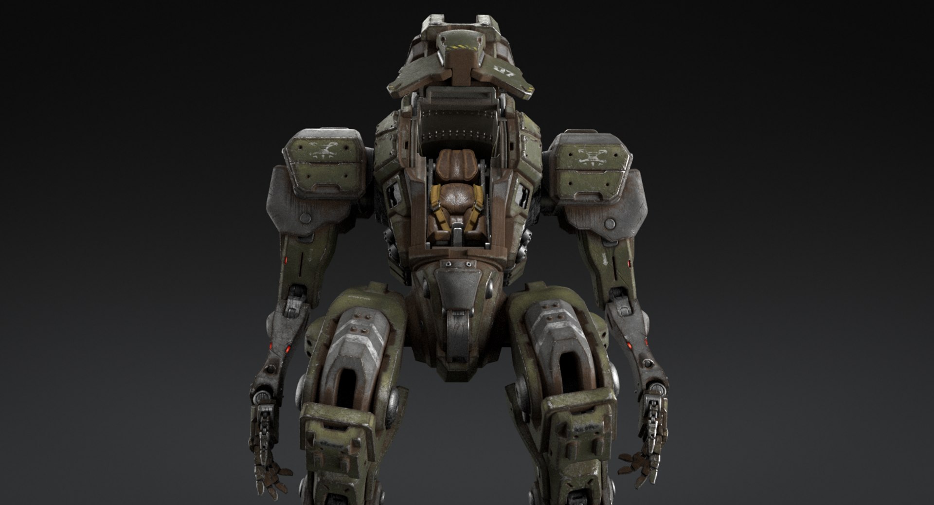 3D Mech Cockpit Model - TurboSquid 1310446