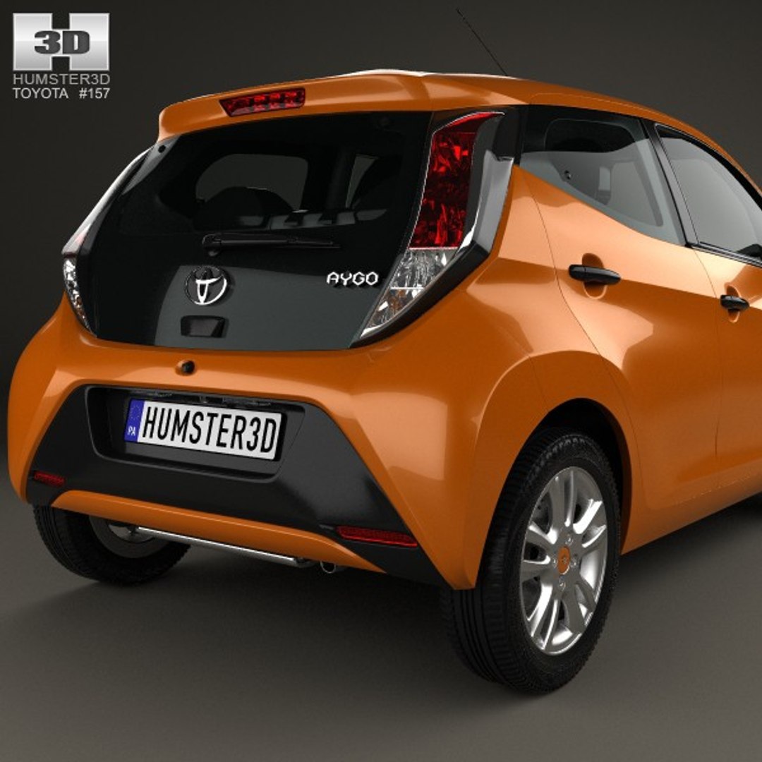 3d model toyota aygo 2014