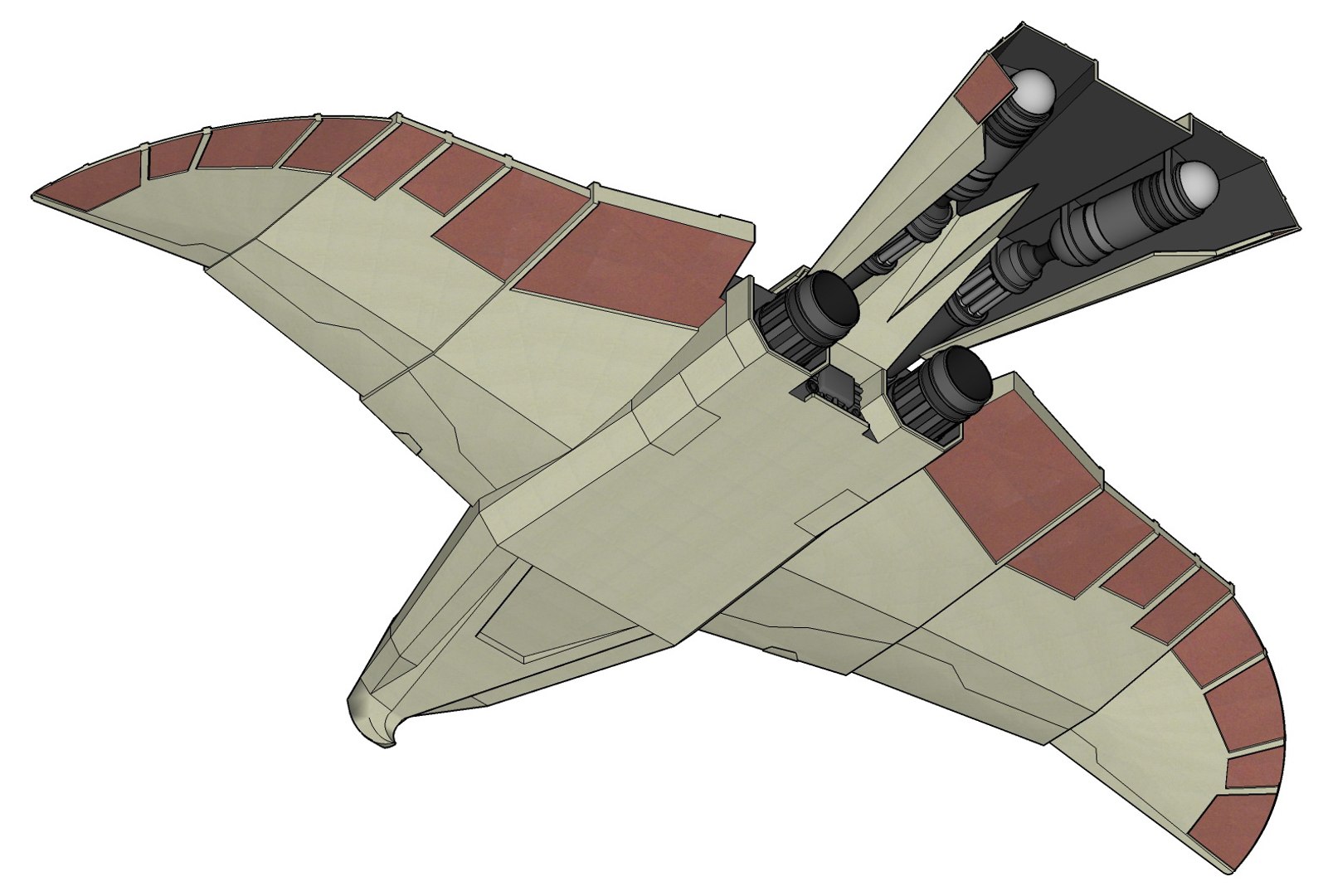 3d Buck Rogers Hawk