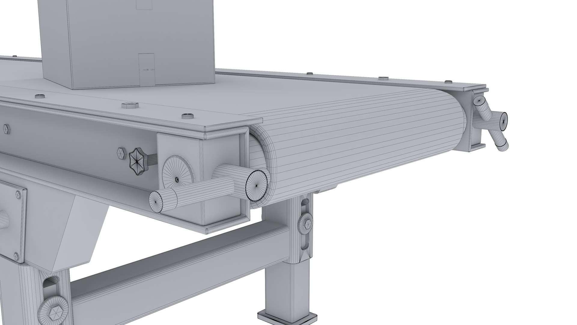 Conveyor Roller With Cardboard Boxes 3D Model - TurboSquid 2249320