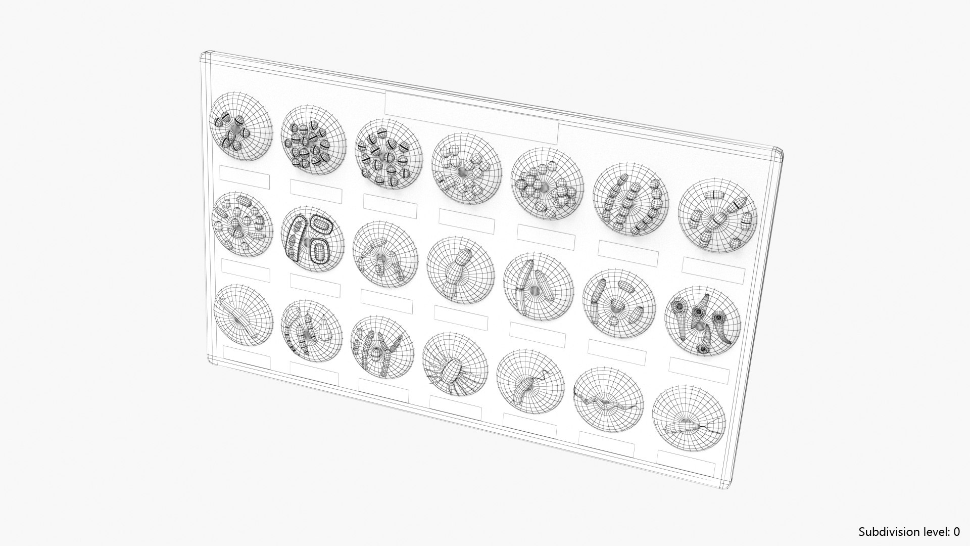 Bacteria Types Board Model - TurboSquid 1439103