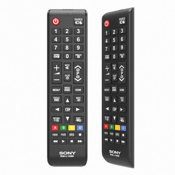 Realistic sony remote tv 3D model - TurboSquid 1159840