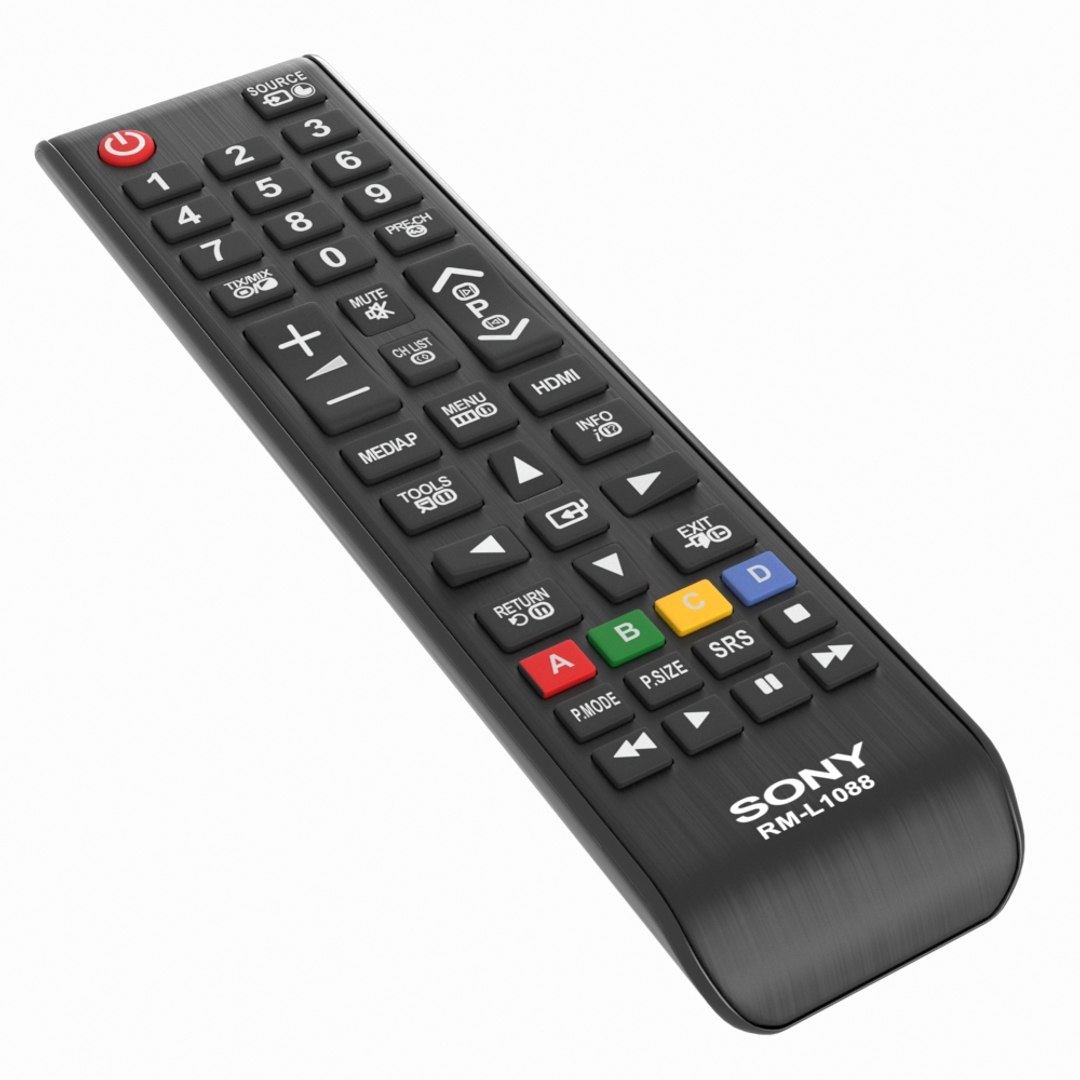 Realistic Sony Remote Tv 3D Model - TurboSquid 1159840