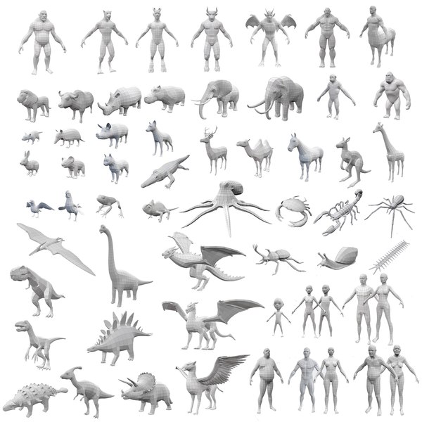 Characters Base 3D Models for Download | TurboSquid