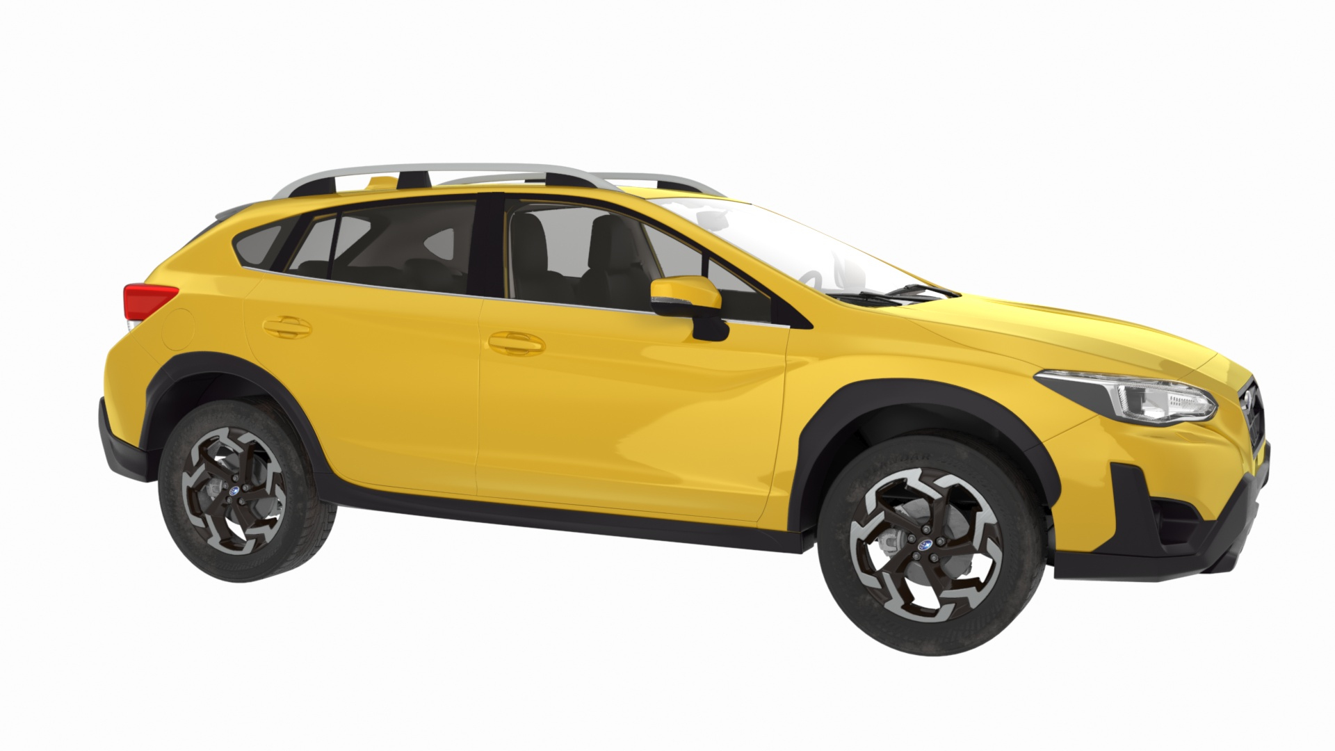 Subaru XV Hybrid Crossover 2020 Yellow Model - TurboSquid 2342476