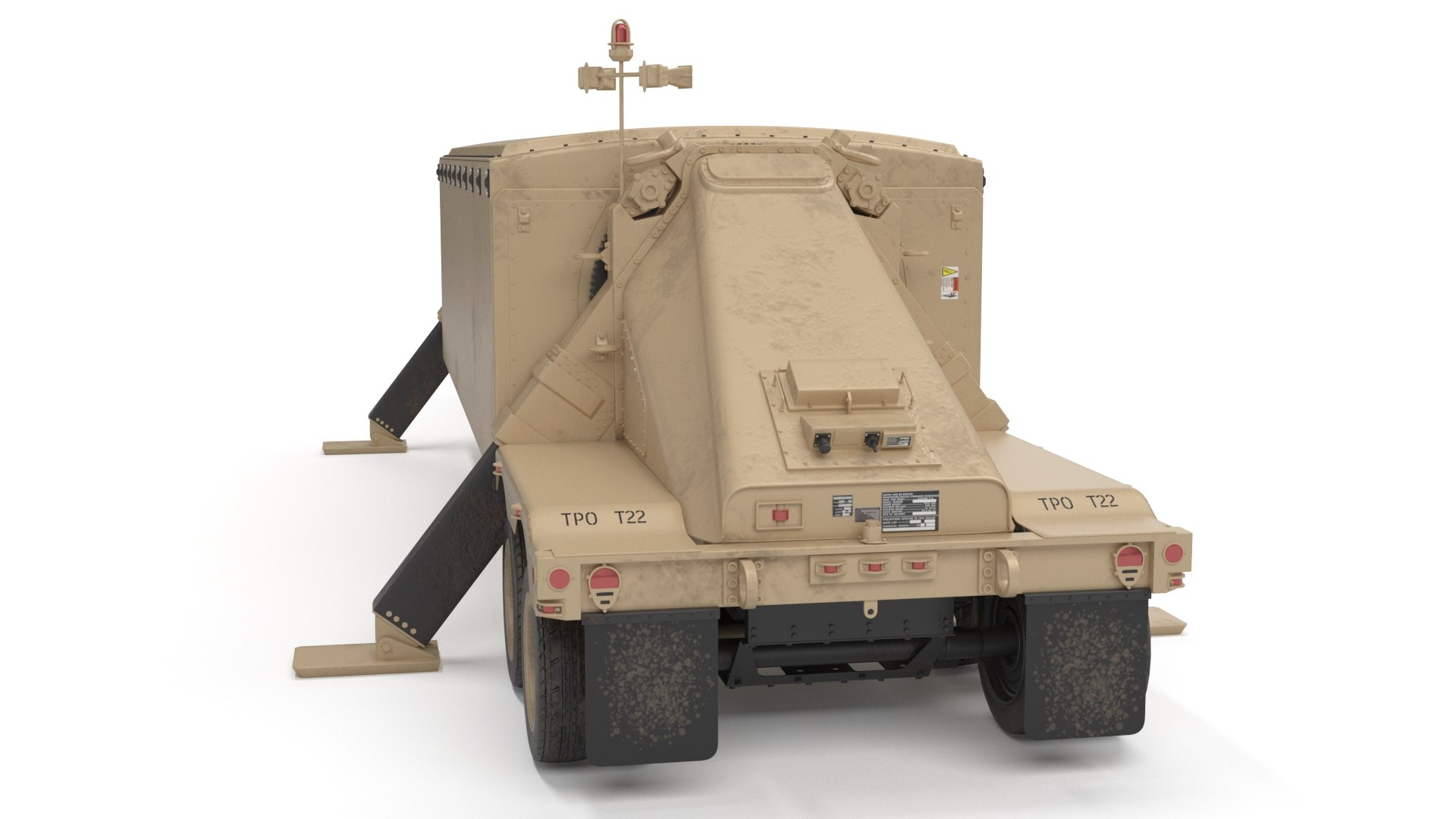 AN TPY2 X-band Radar Of M983 Tractor Truck GMD THAAD Defense ...