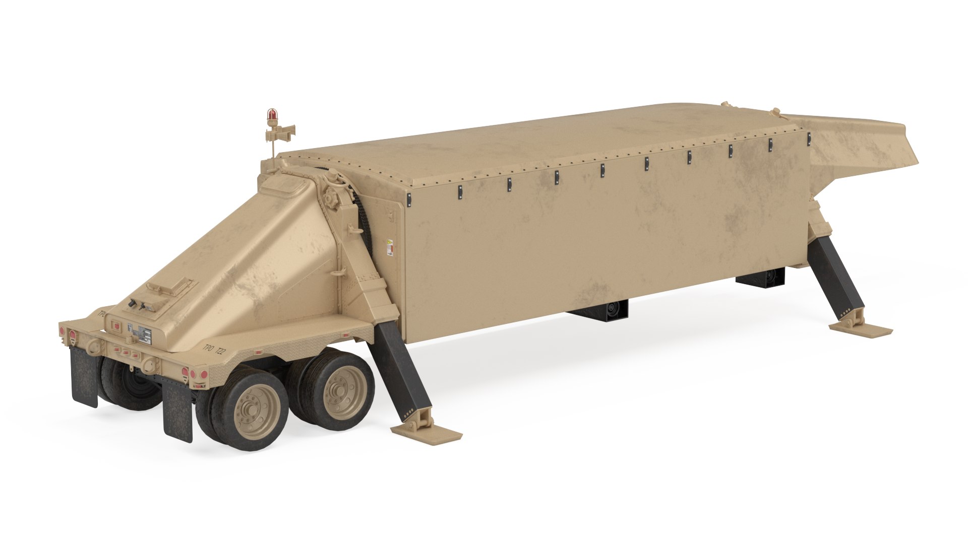 AN TPY2 X-band Radar Of M983 Tractor Truck GMD THAAD Defense ...