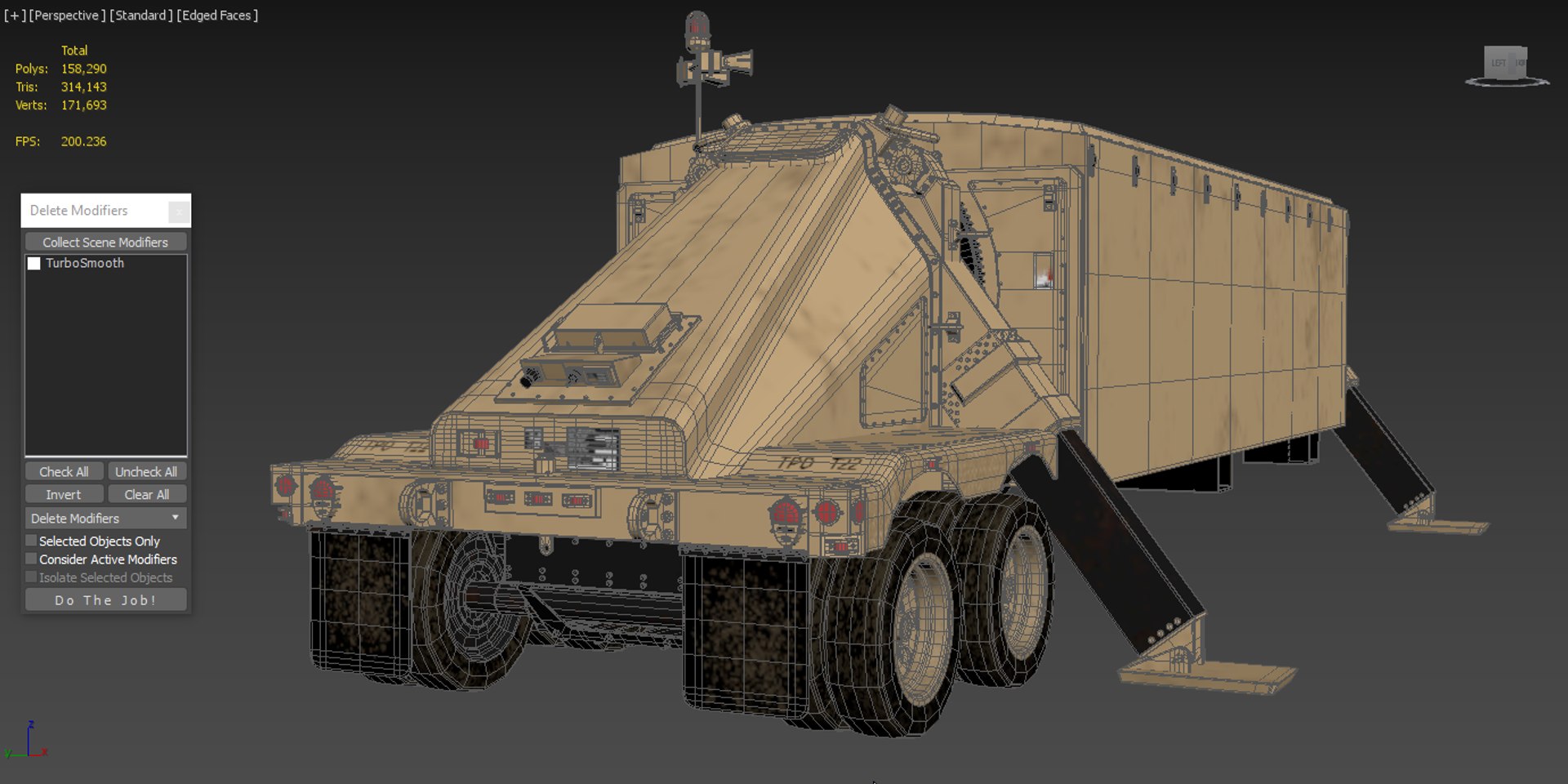 AN TPY2 X-band Radar Of M983 Tractor Truck GMD THAAD Defense ...