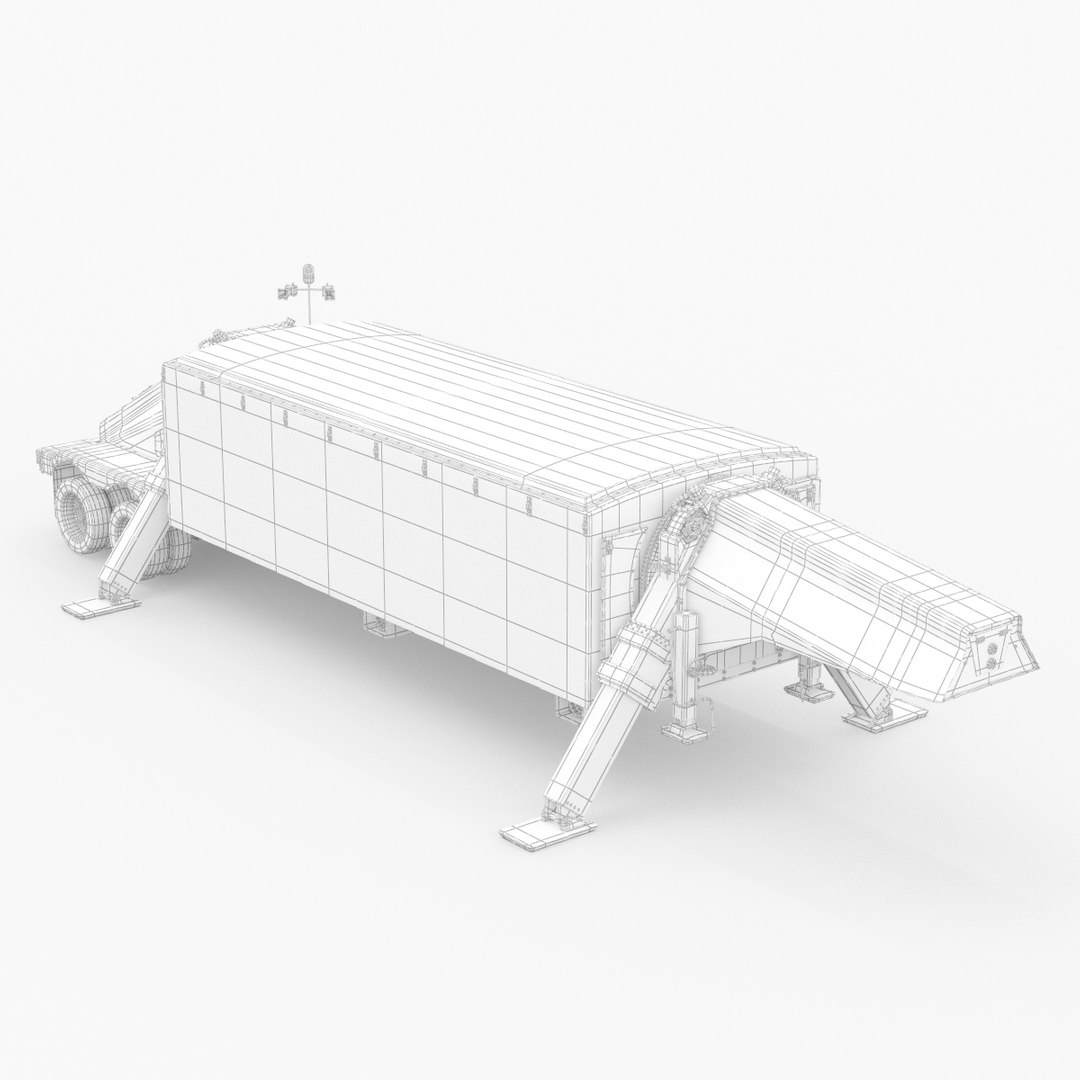 AN TPY2 X-band Radar Of M983 Tractor Truck GMD THAAD Defense ...