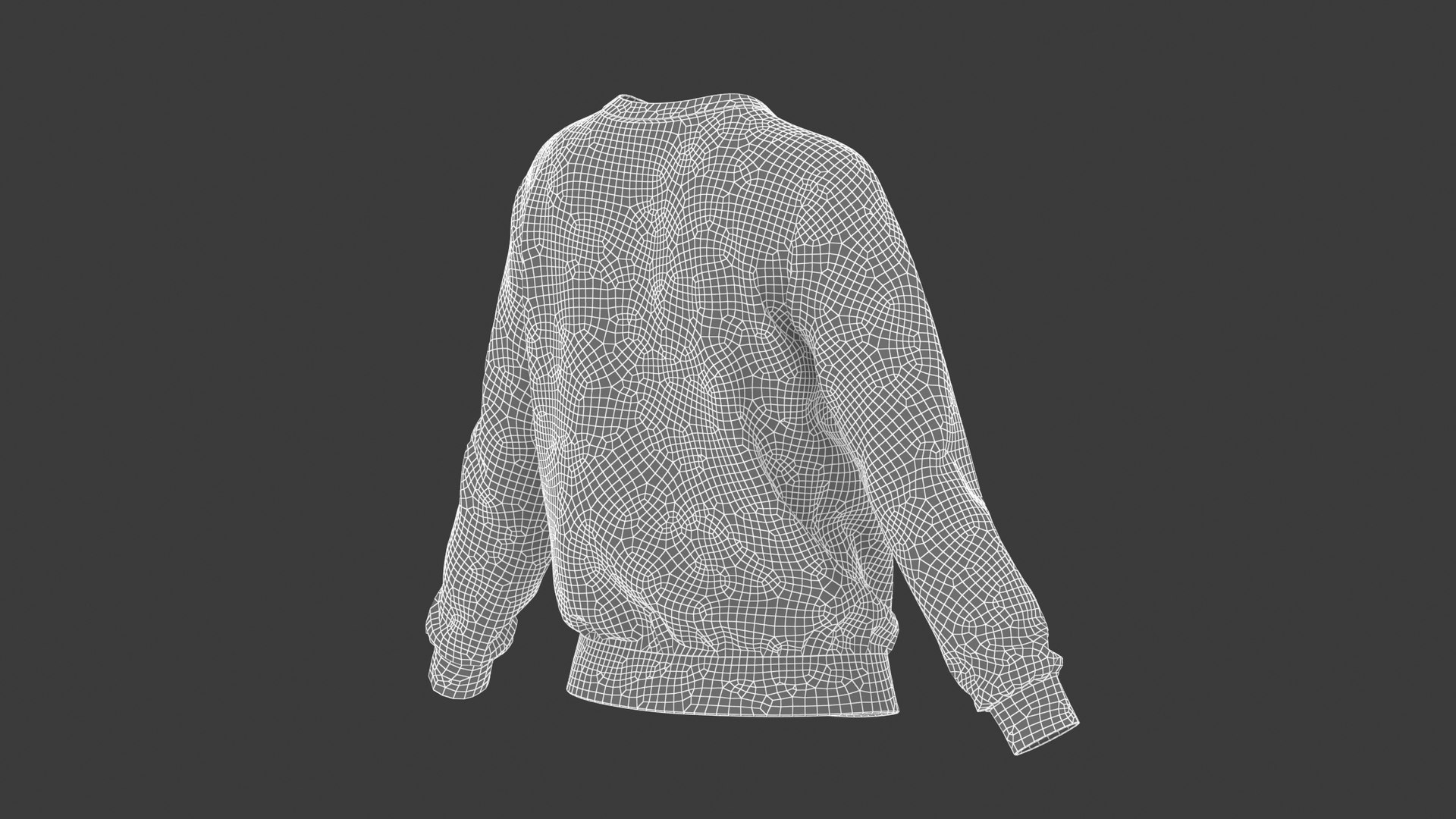 Sweatshirt For Woman White 3D Model - TurboSquid 2166394