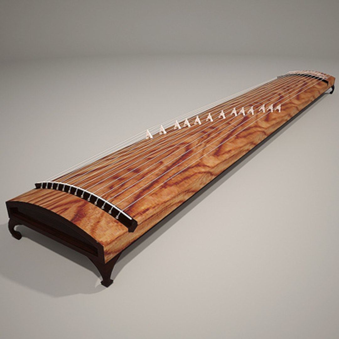 Koto Japanese Musical 3d Model