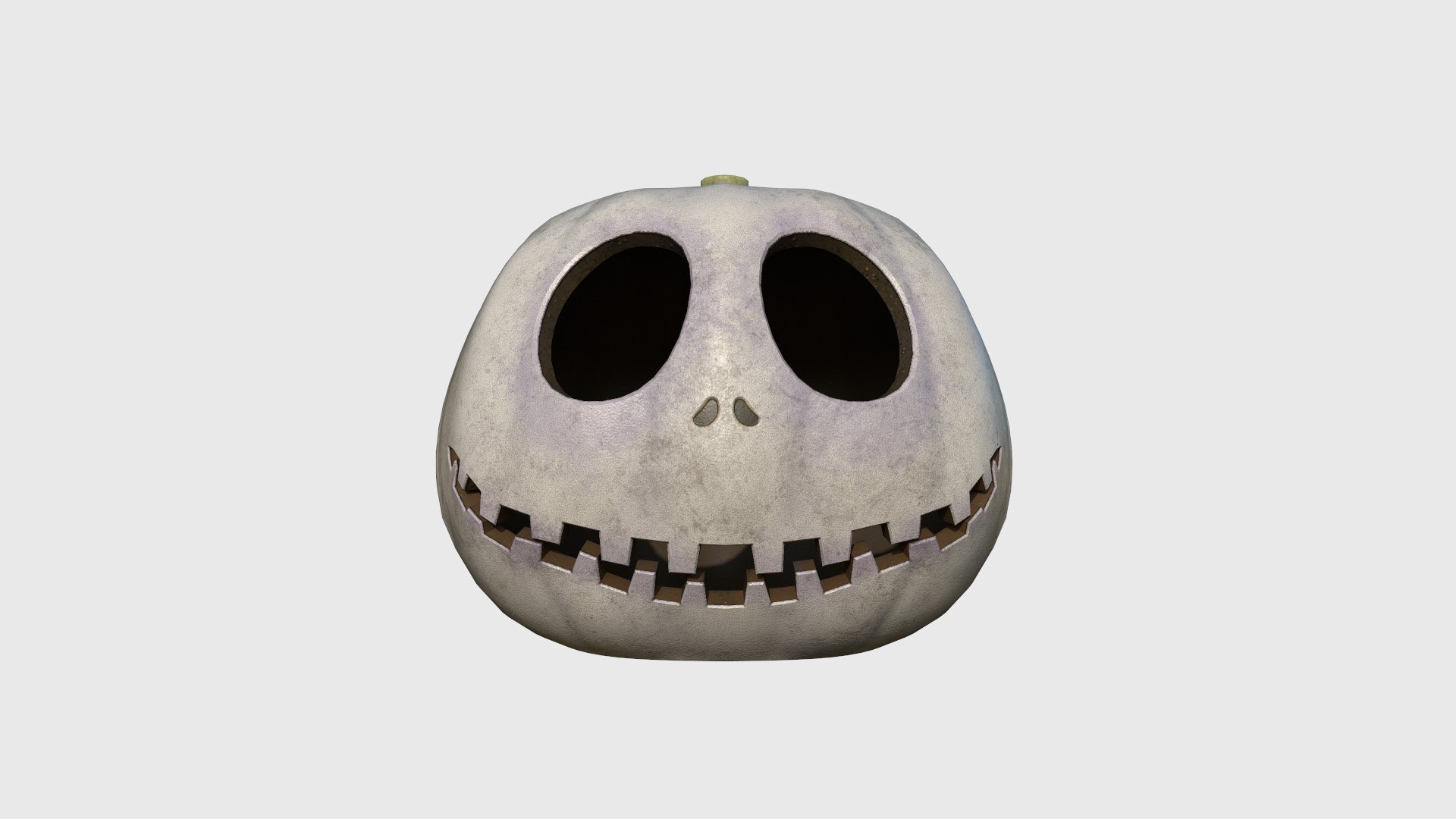 3D Pumpkin Head 06 White - Jack O Mask - Character Design model ...