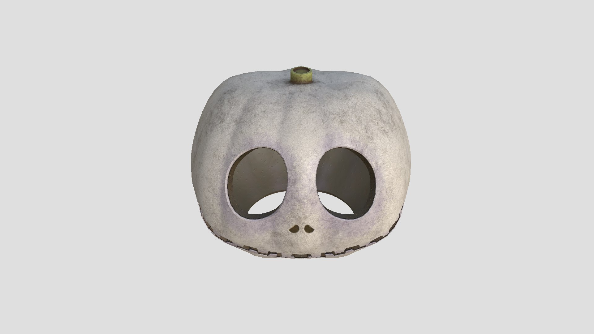 3D Pumpkin Head 06 White - Jack O Mask - Character Design model ...