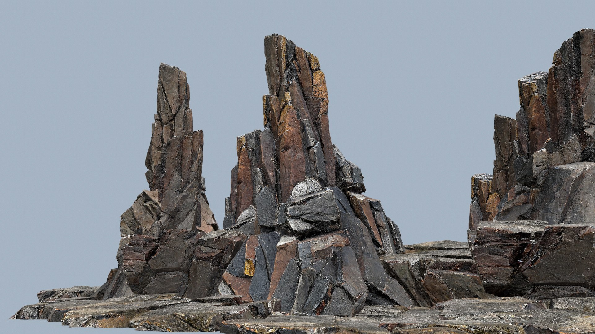 Cliff Rocks Model - TurboSquid 2211571