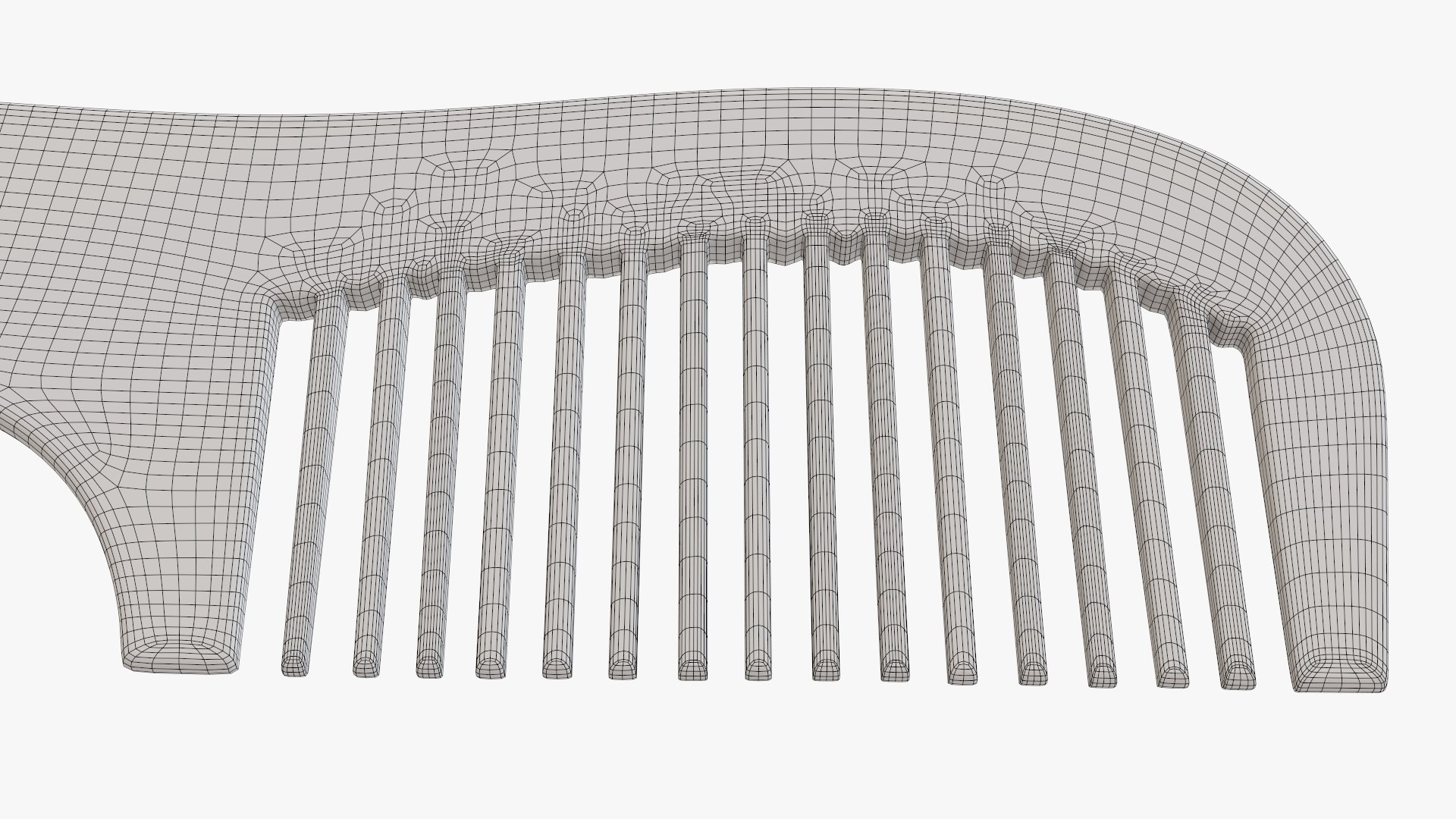 Hair Comb Wooden 3D Model - TurboSquid 1585370