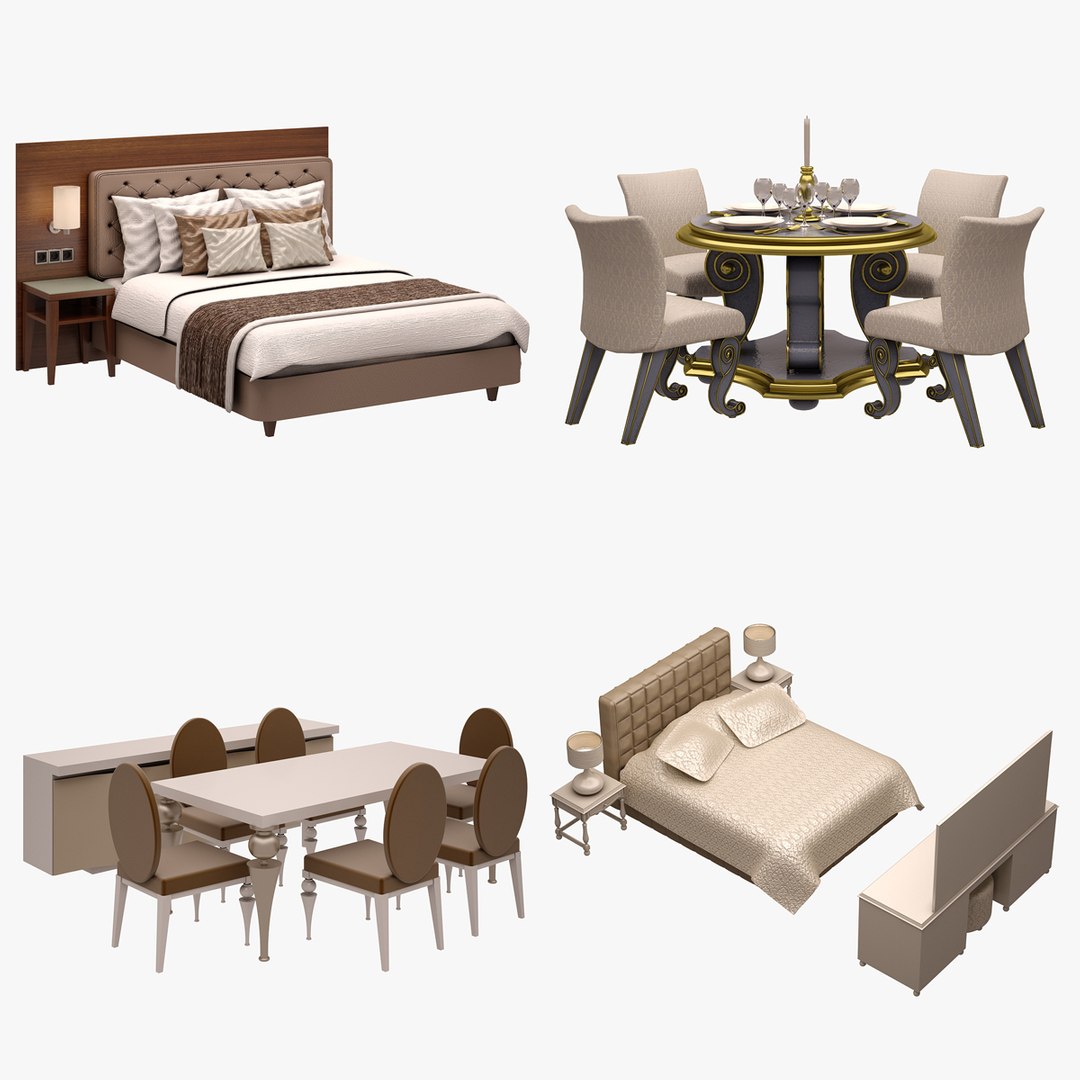 3D model 24 set - TurboSquid 1263406
