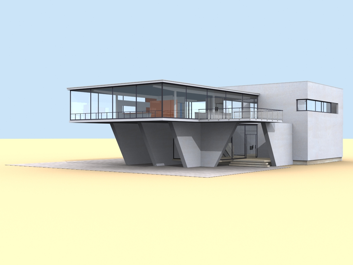 3ds max modern house