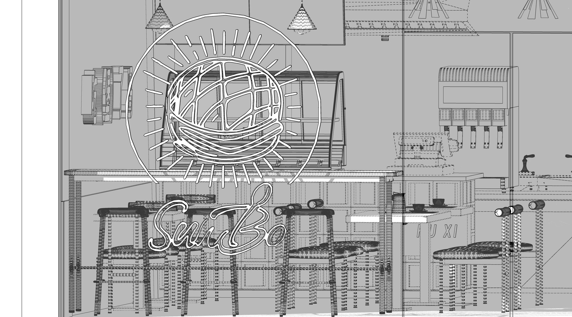 Fast Food Restaurant -A4 3D Model - TurboSquid 2386363