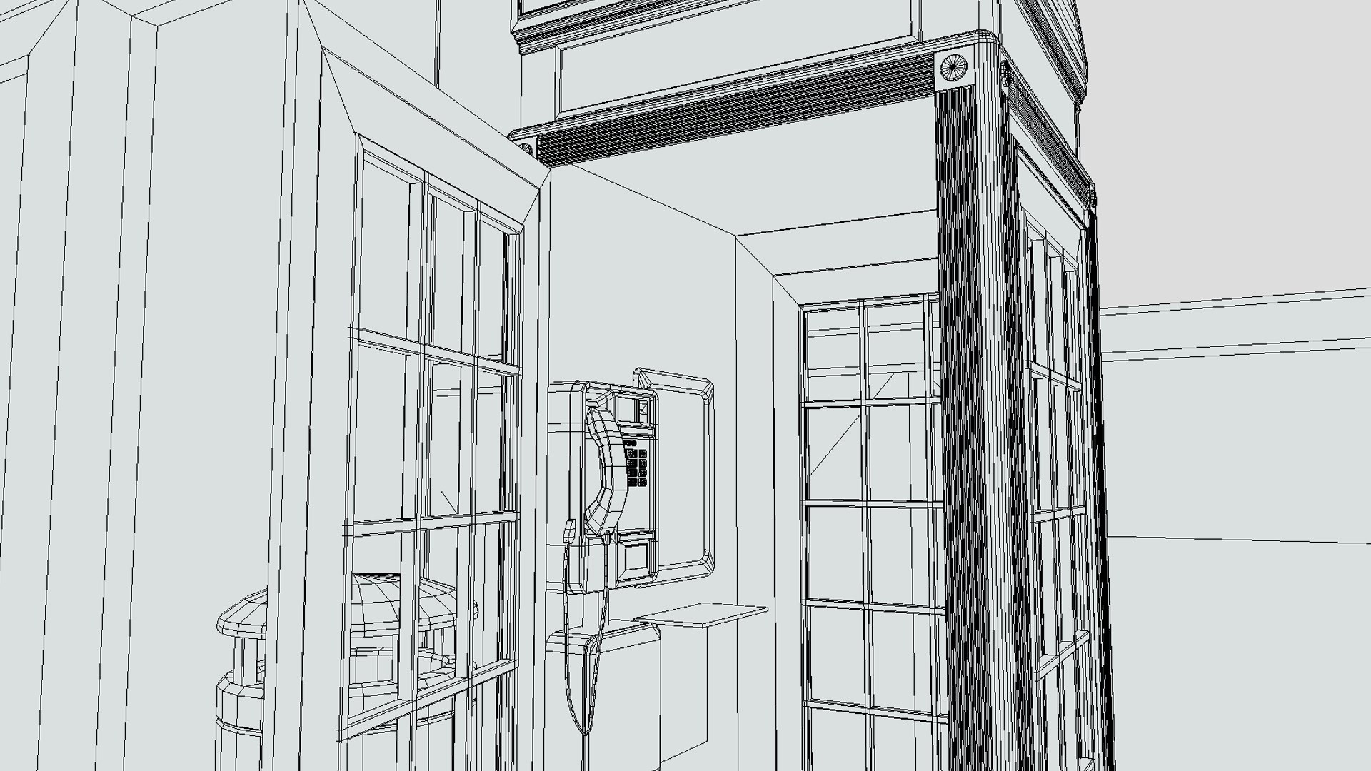 BT Classic Red Phone Booth 3D Model - TurboSquid 2197932