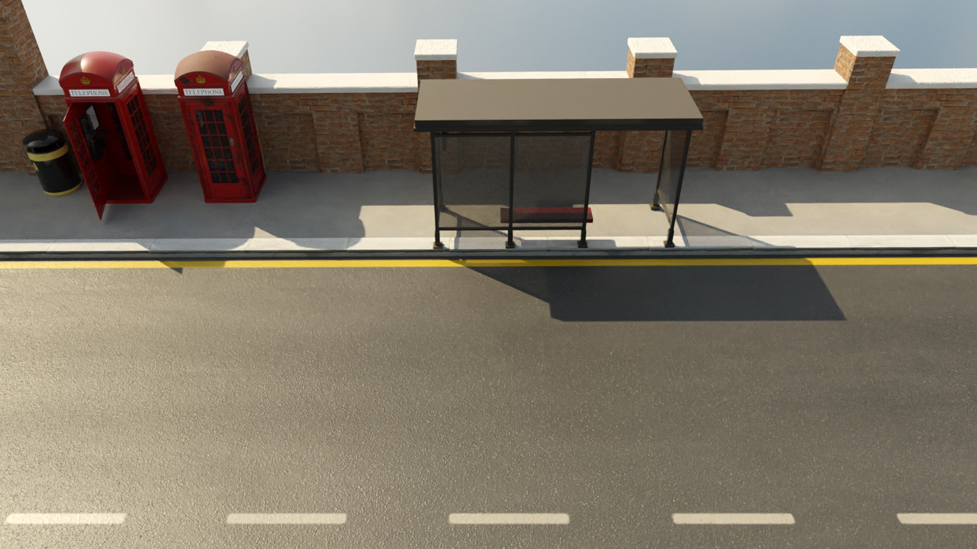 BT Classic Red Phone Booth 3D Model - TurboSquid 2197932