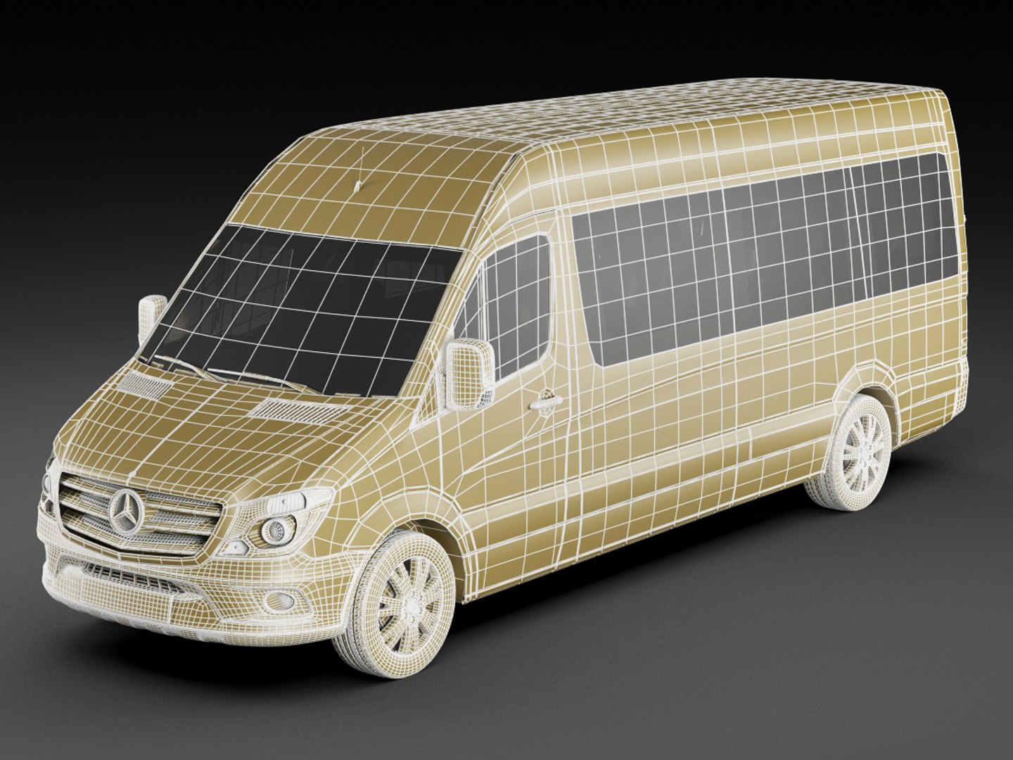 3d Mercedes Sprinter Bus