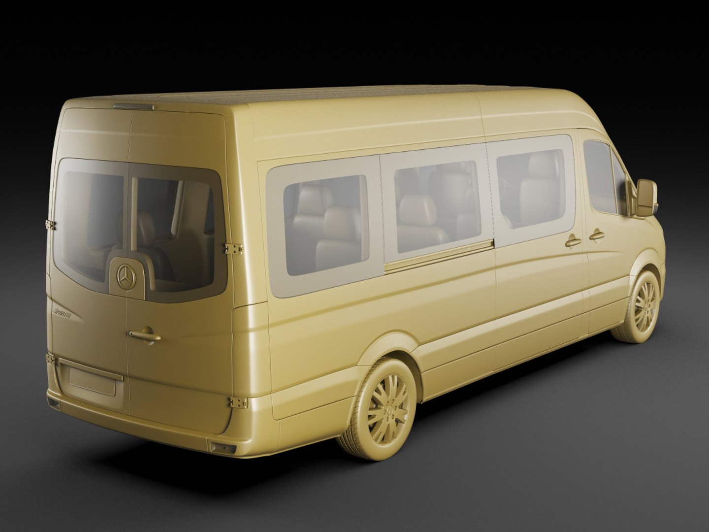 3d Mercedes Sprinter Bus