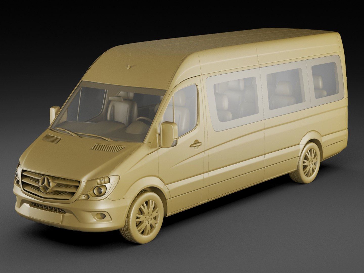 3d Mercedes Sprinter Bus
