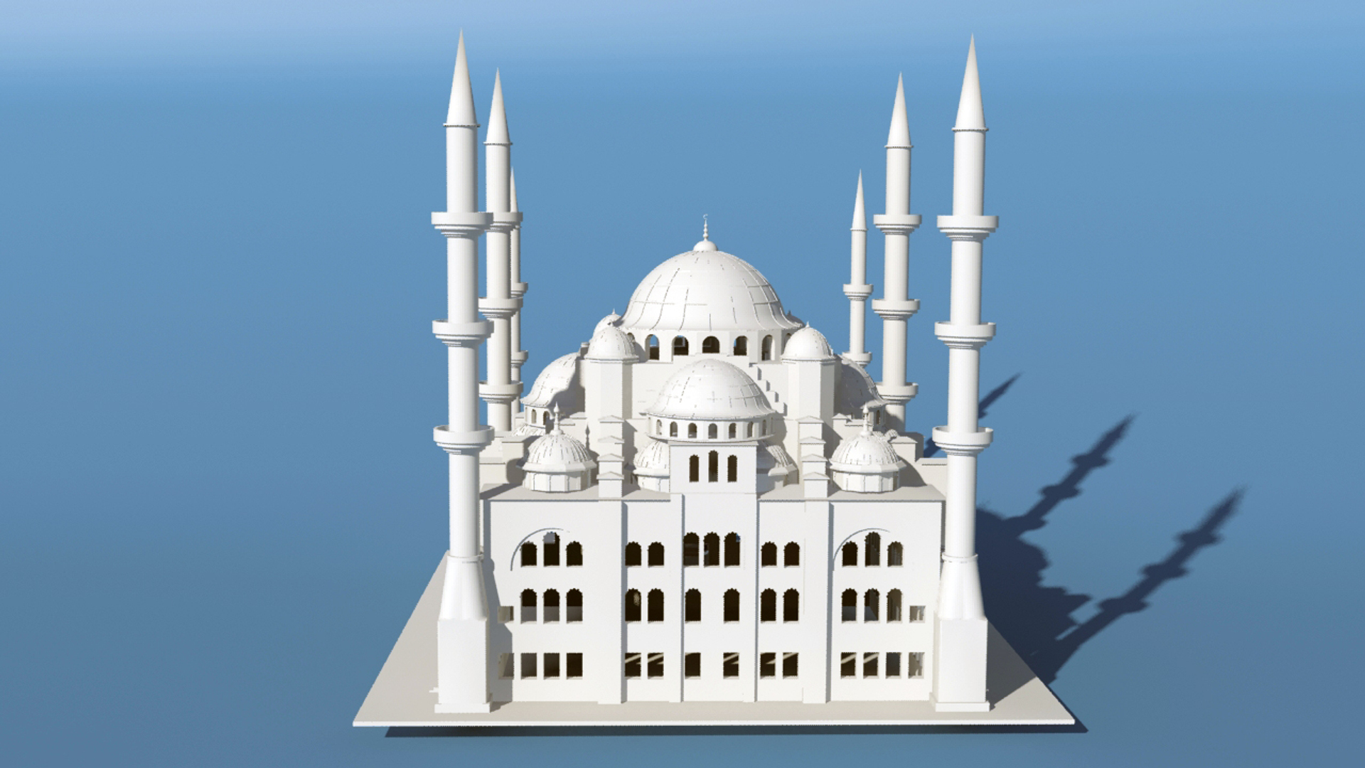 3d model of sultan ahmet camii