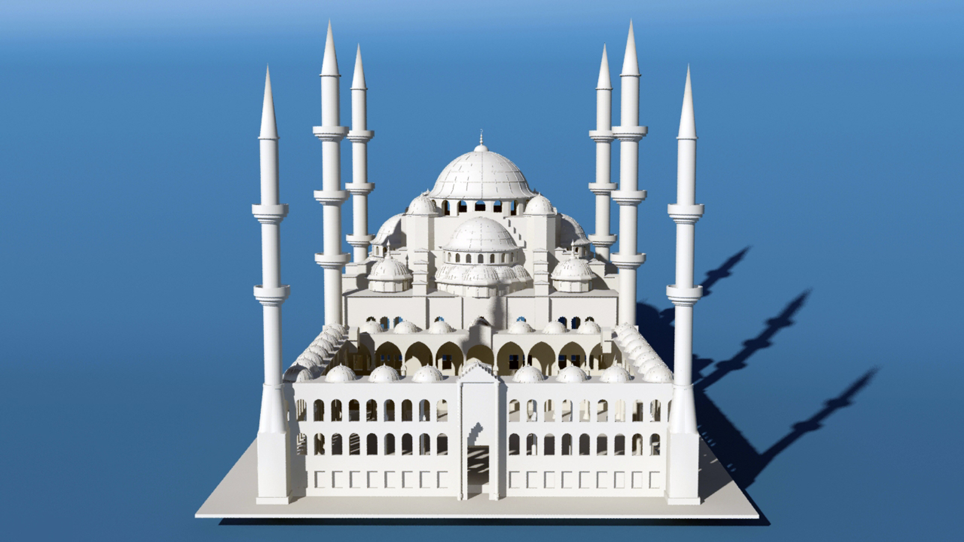 3d model of sultan ahmet camii
