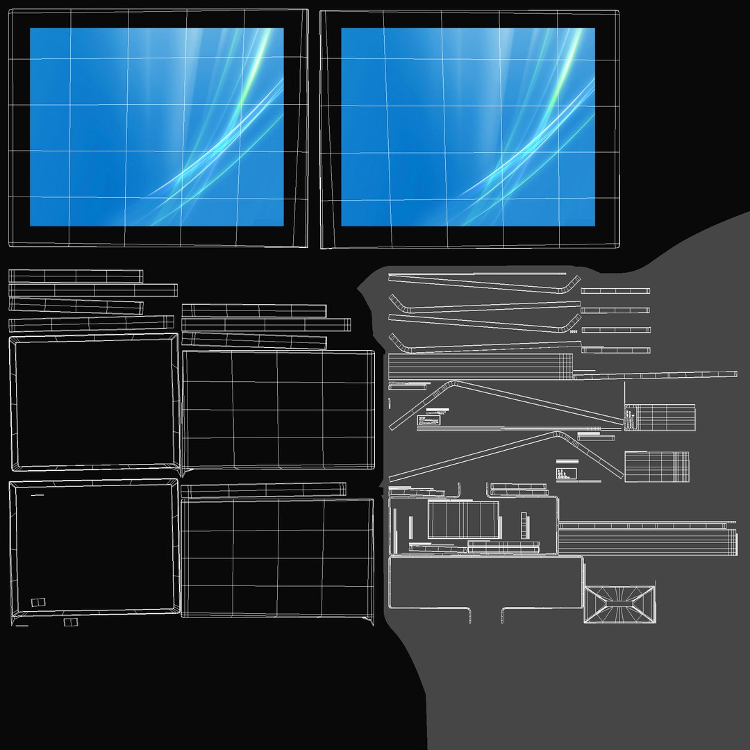 Information Screen 3D Model - TurboSquid 1450893