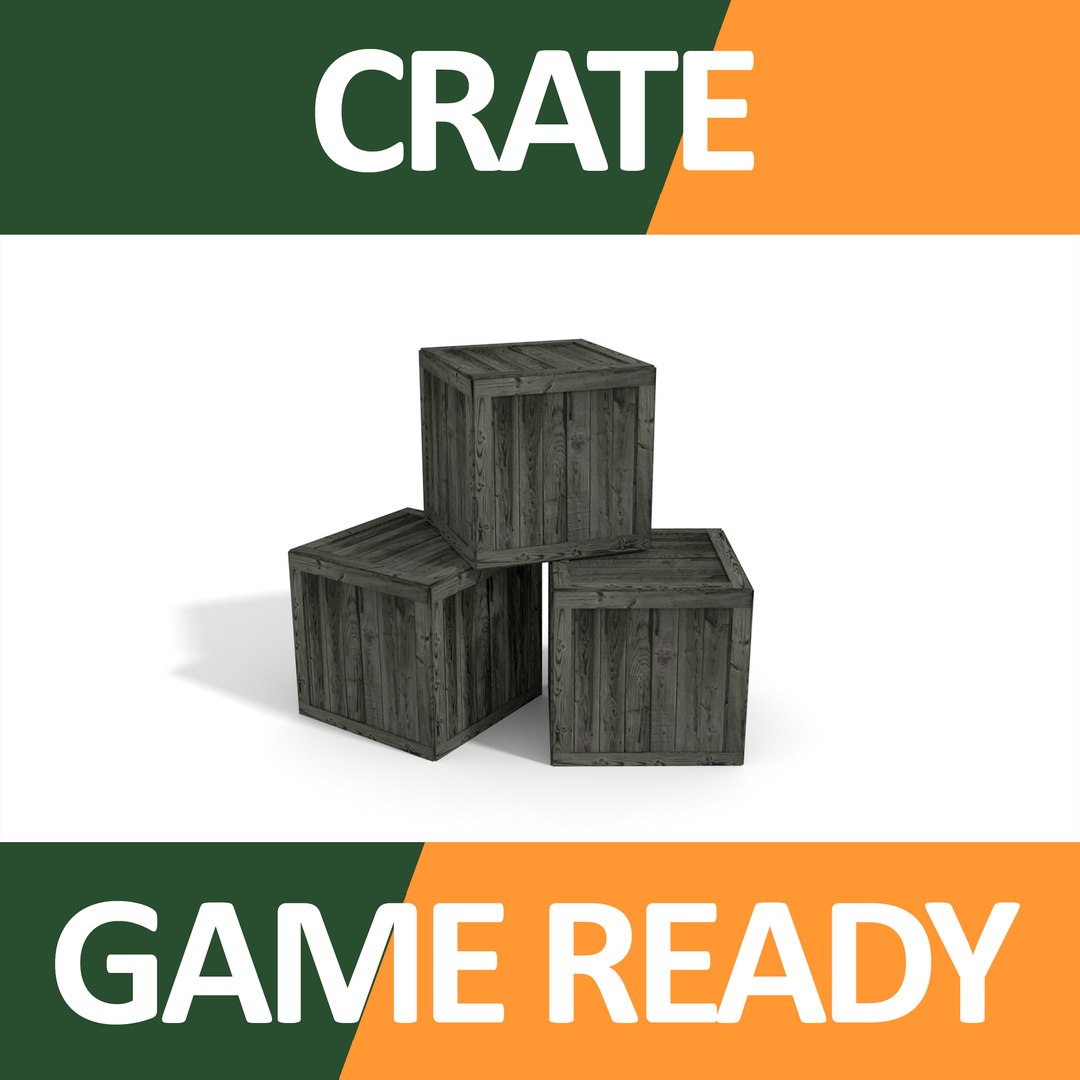 3d Crate Model