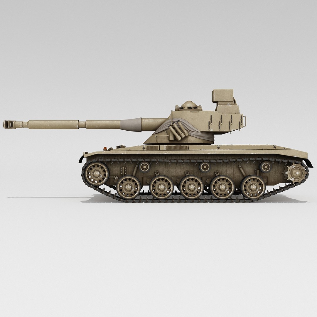 3d Austrian Sk-105 Light Tank Model