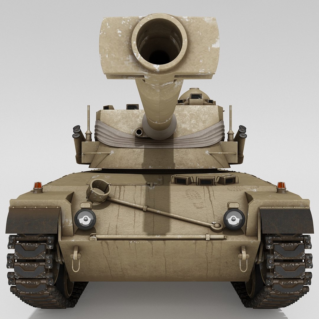 3d austrian sk-105 light tank model