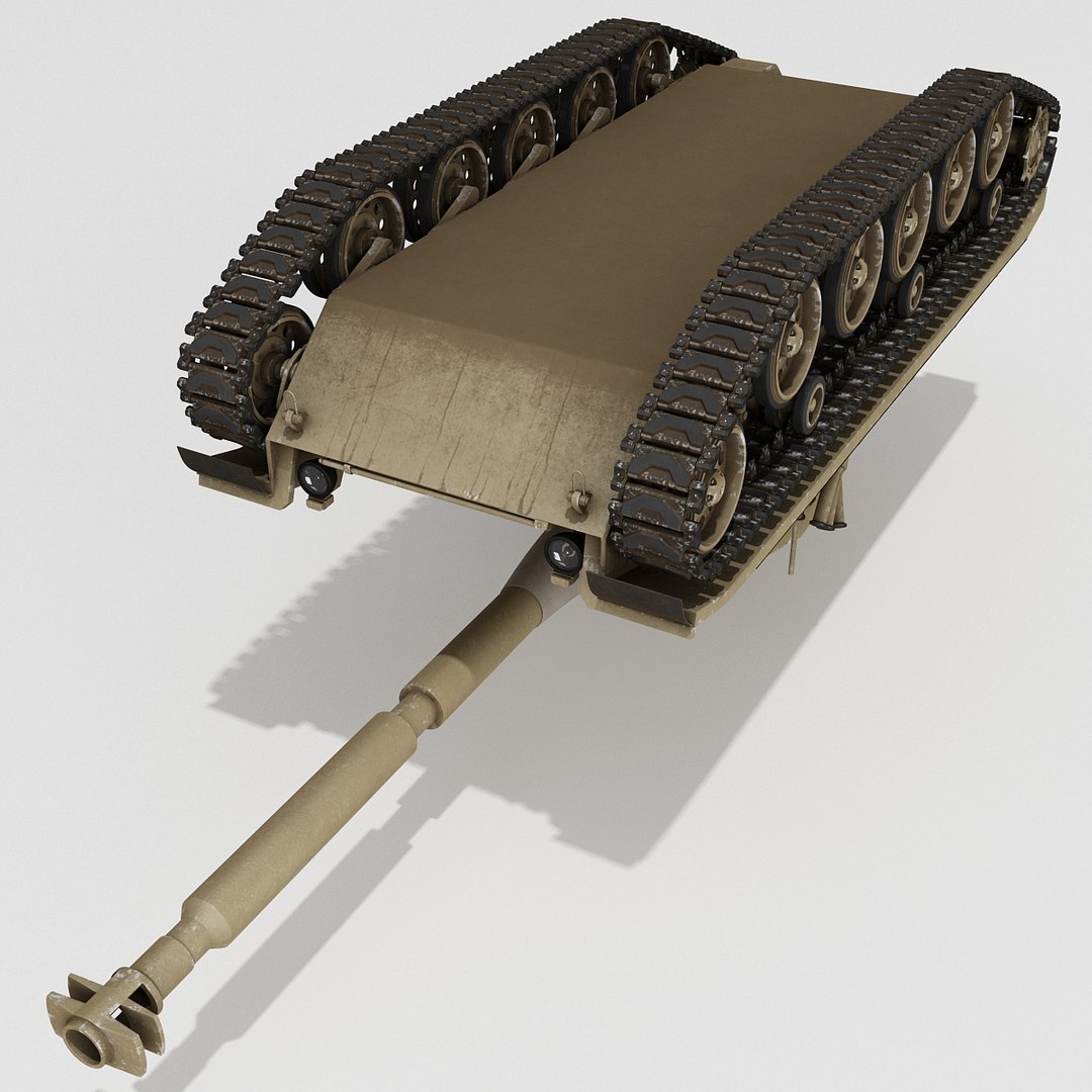 3d austrian sk-105 light tank model