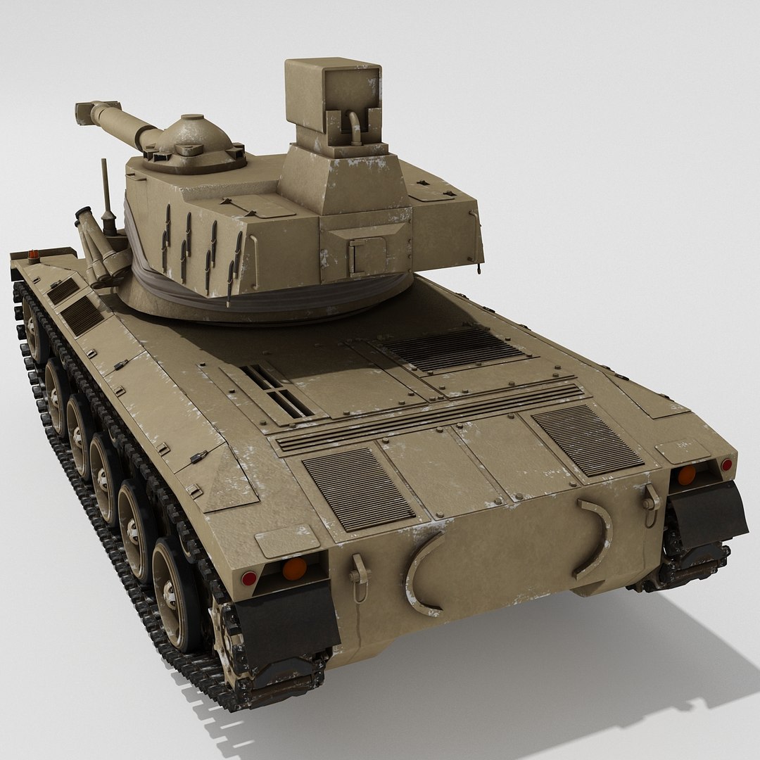 3d austrian sk-105 light tank model
