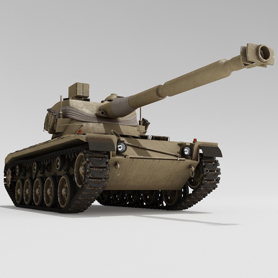 3d austrian sk-105 light tank model