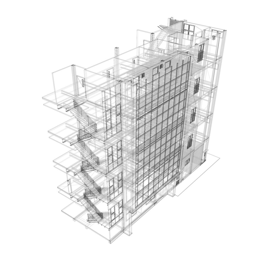 Office Building In Section Cut 3D Model - TurboSquid 2070631