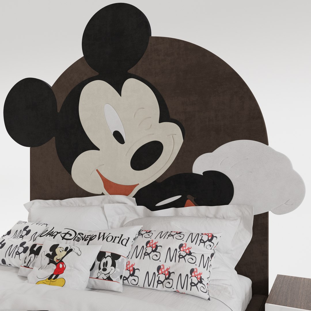 Mickey Mouse Bed 3D Model - TurboSquid 1444367