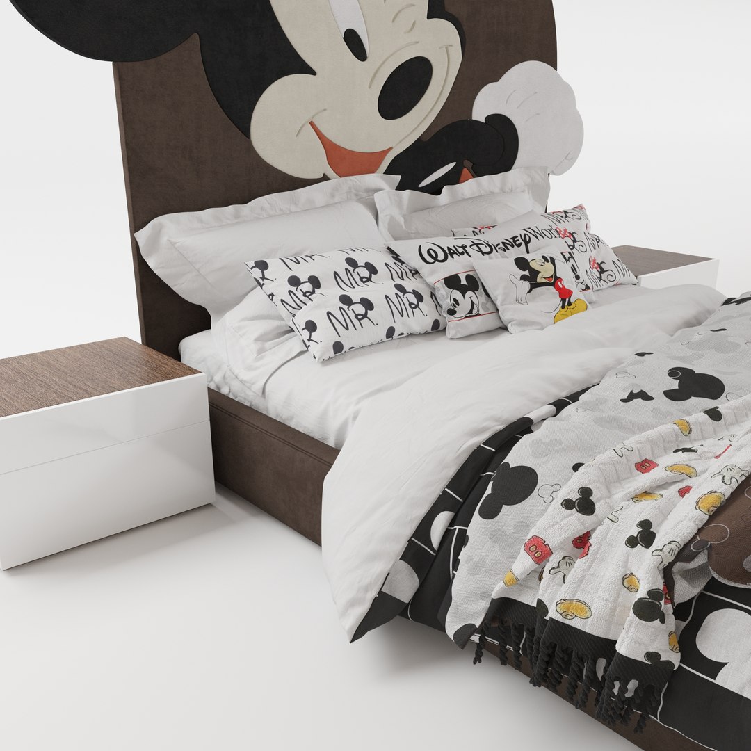 Mickey Mouse Bed 3D Model - TurboSquid 1444367